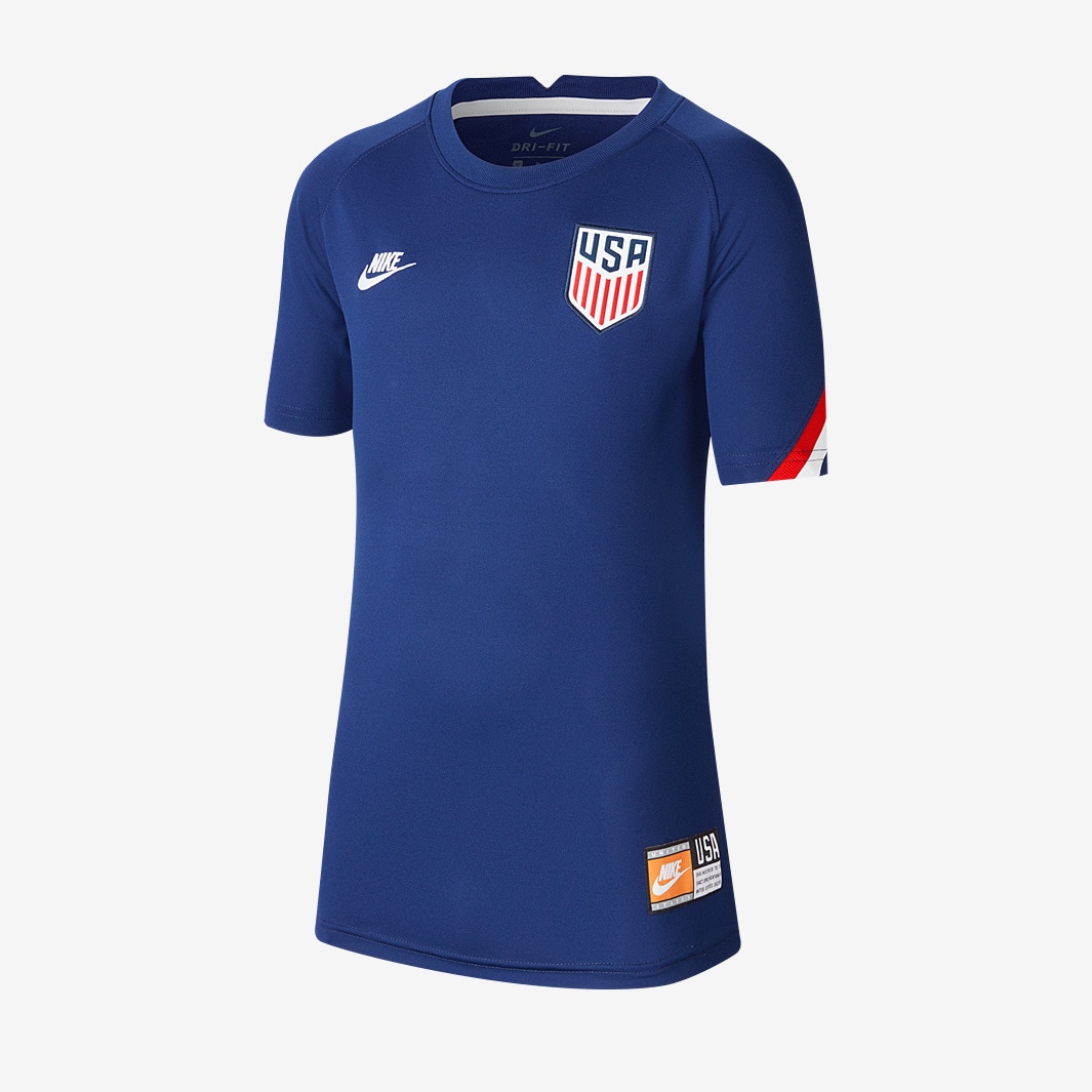 Nike Kids USA 2020 Dry Top SS - Loyal Blue/White - Training Tops - Boys ...