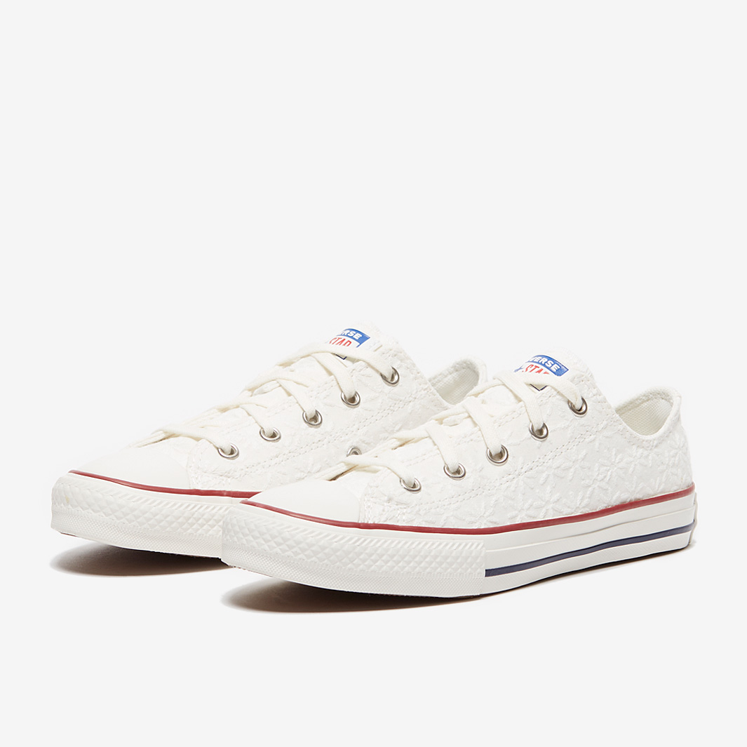 Converse Chuck Taylor All Star - White/Garnet/Midnight Navy - Boys Shoes