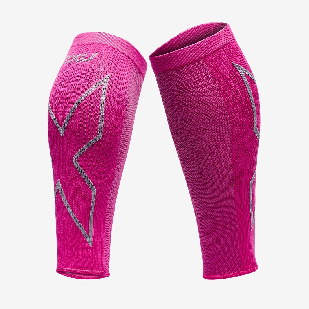 2XU X Compression Calf Sleeves - Magenta/Light Grey - Accessories