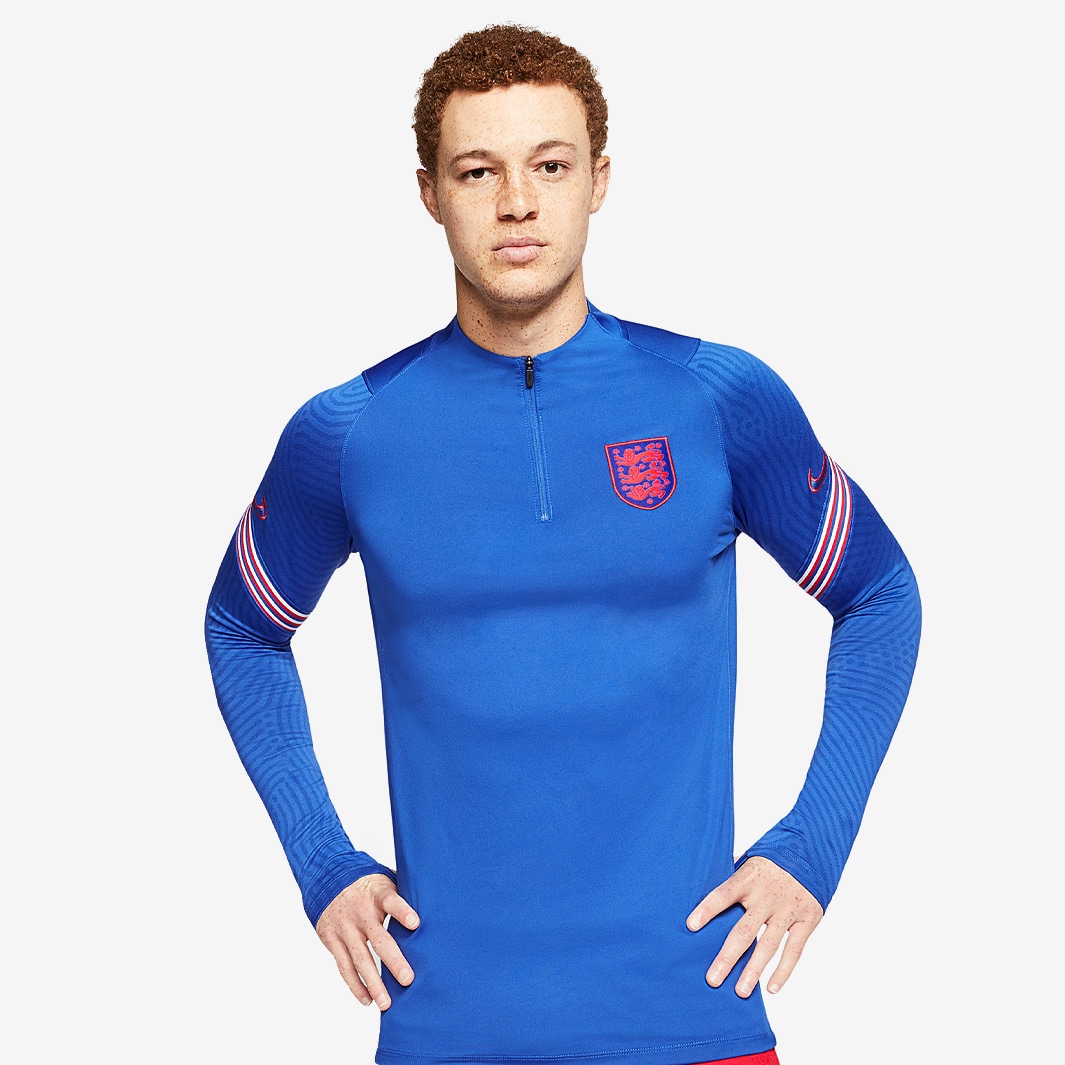 Nike England 2020 Dry Strike Drill Top - Sport Royal/Challenge Red ...