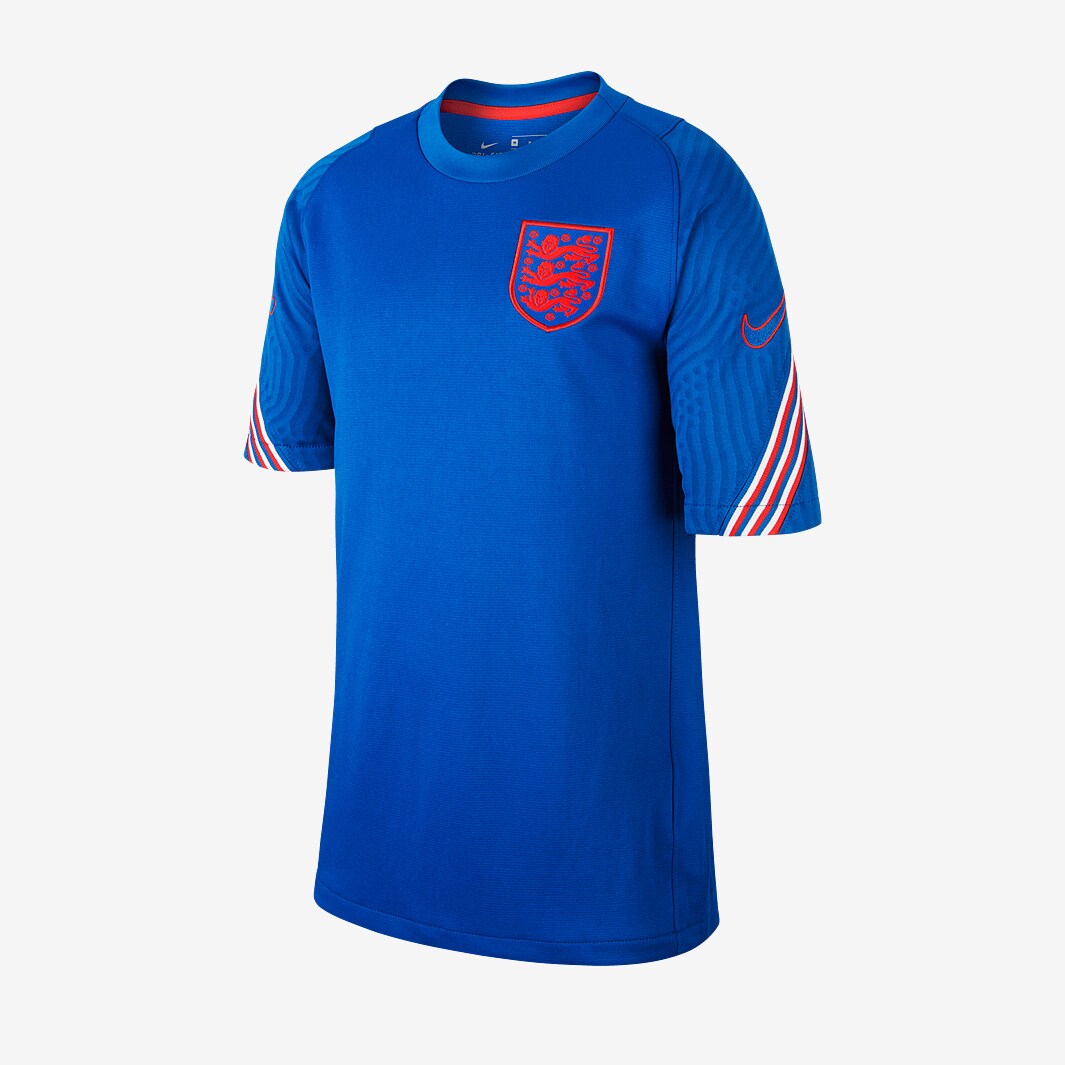 Nike England 2020 Kids Strike Top SS - Sport Royal/Challenge Red - Boys ...