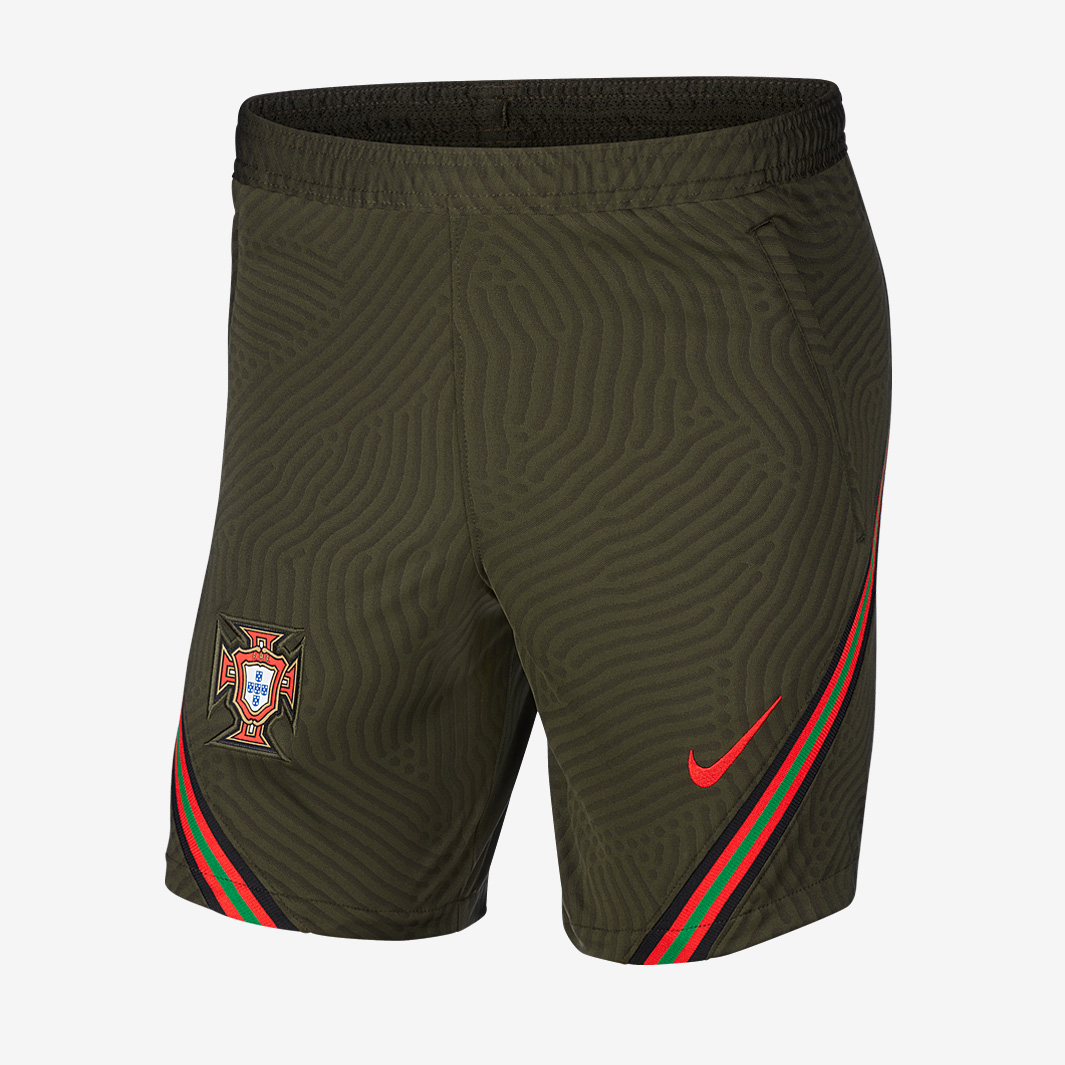 Nike Portugal 2020 Dry Strike Shorts KZ - Sequoia/Sport Red - Mens ...