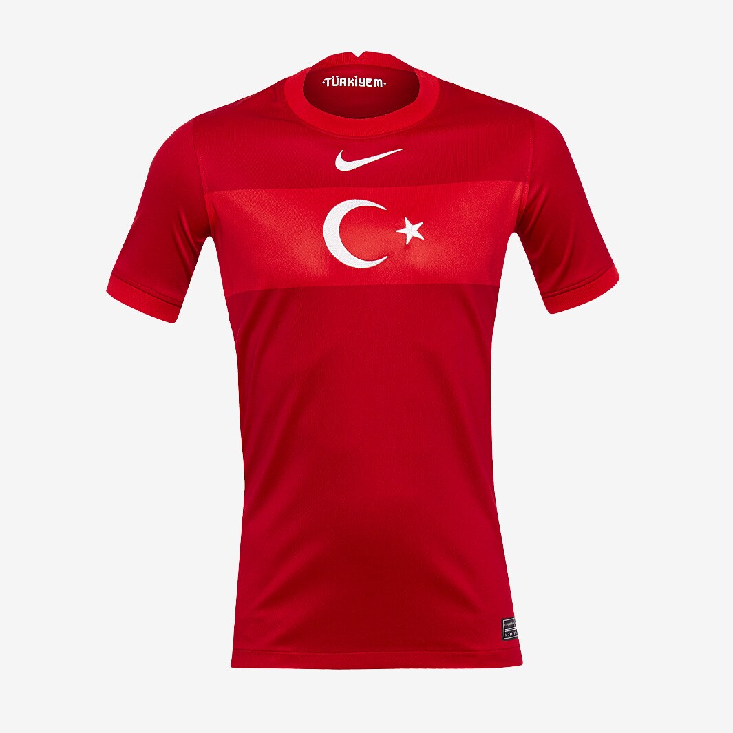 Nike Turkey 2020 Kids Away Stadium SS Shirt - Gym Red/Sport Red/White ...