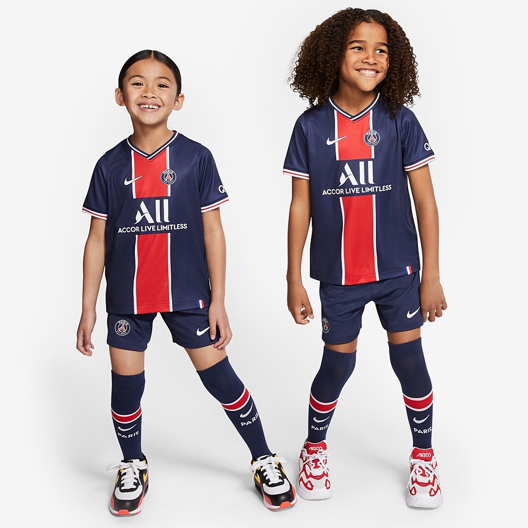 Nike Paris Saint-Germain 20/21 20/21 Little Kids Home Kit - Midnight ...