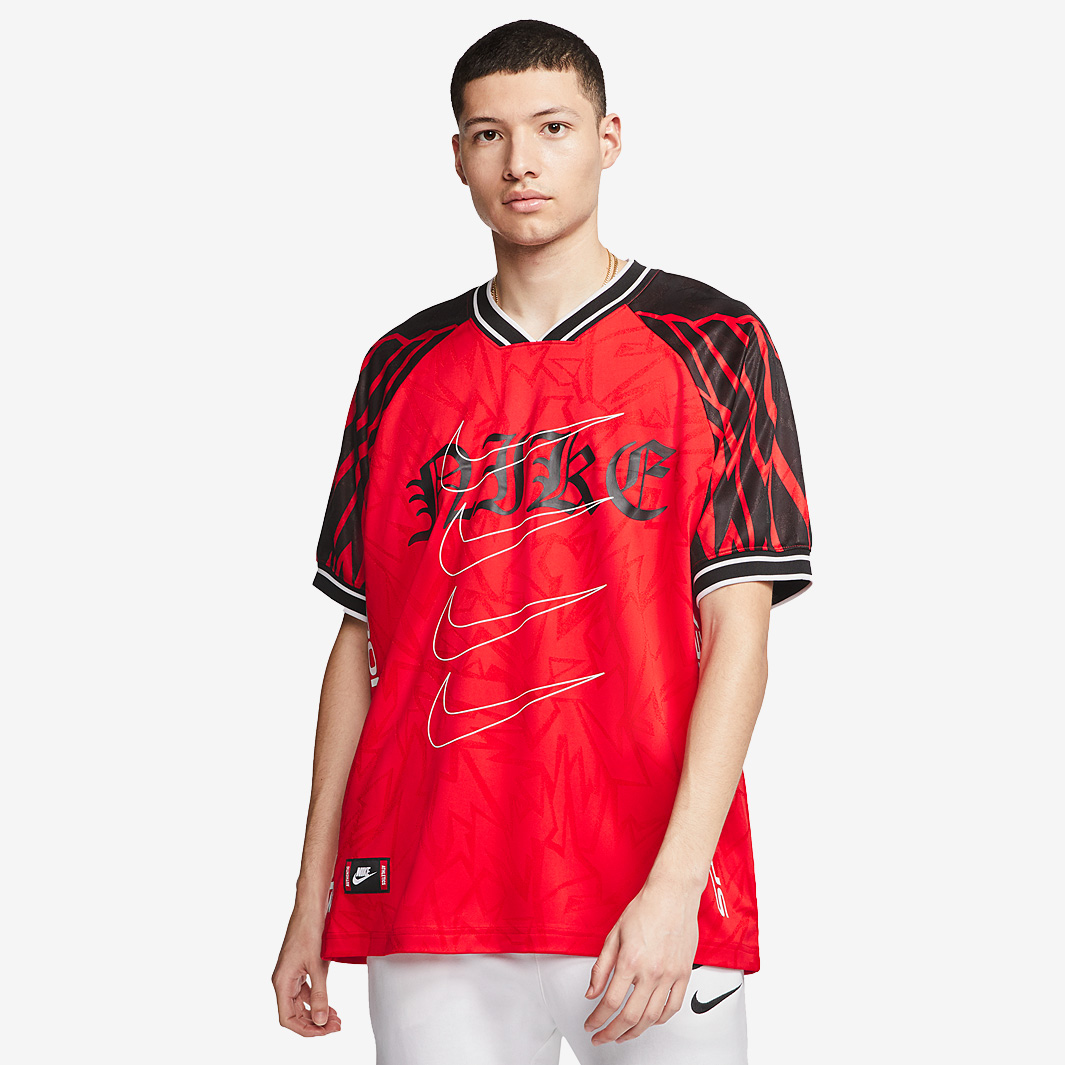 Nike Sportswear Trend Top Short Sleeve Knit Evil - University Red ...