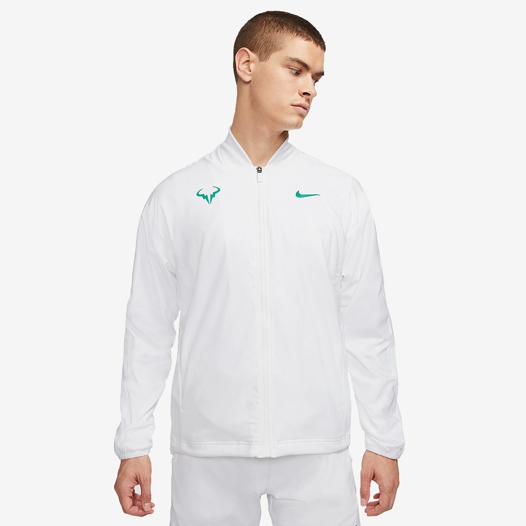 Nike Rafa Court Jacket - White/Lucid Green - Mens Clothing | Pro:Direct ...