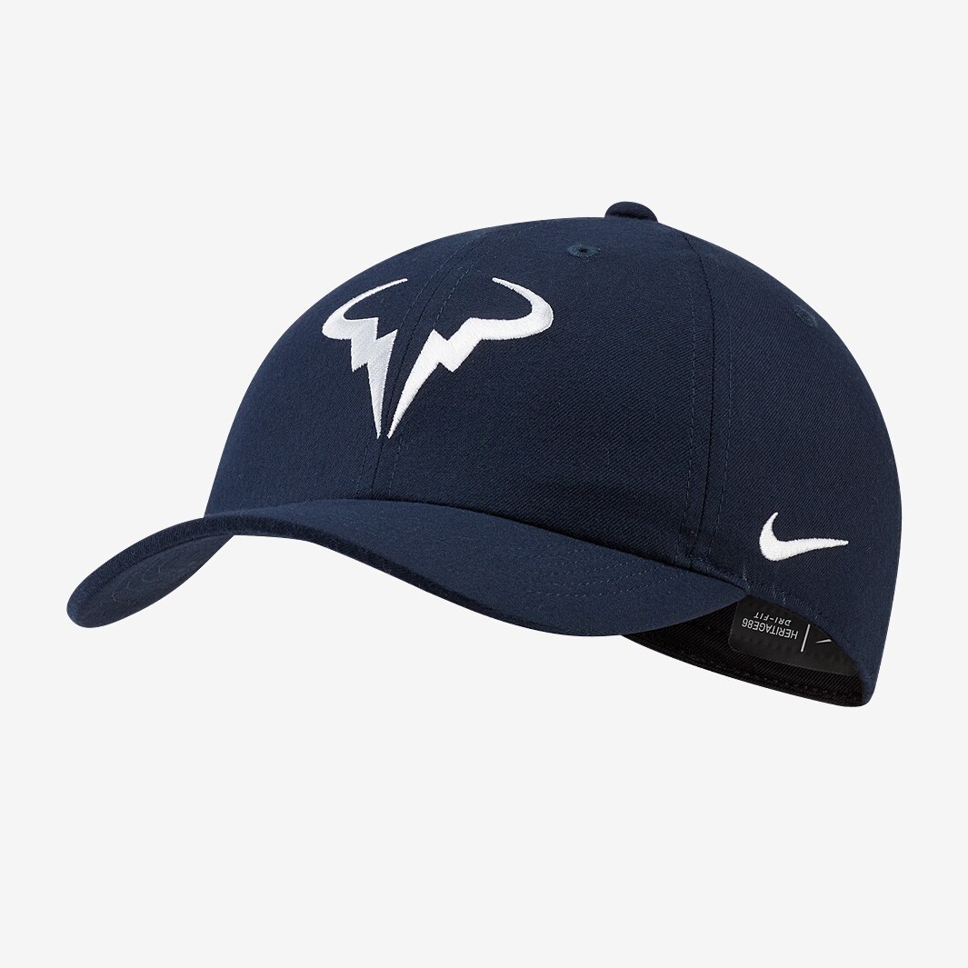 Nike Rafa Court Aerobill Heritage 86 Cap - Obsidian/White - Mens ...