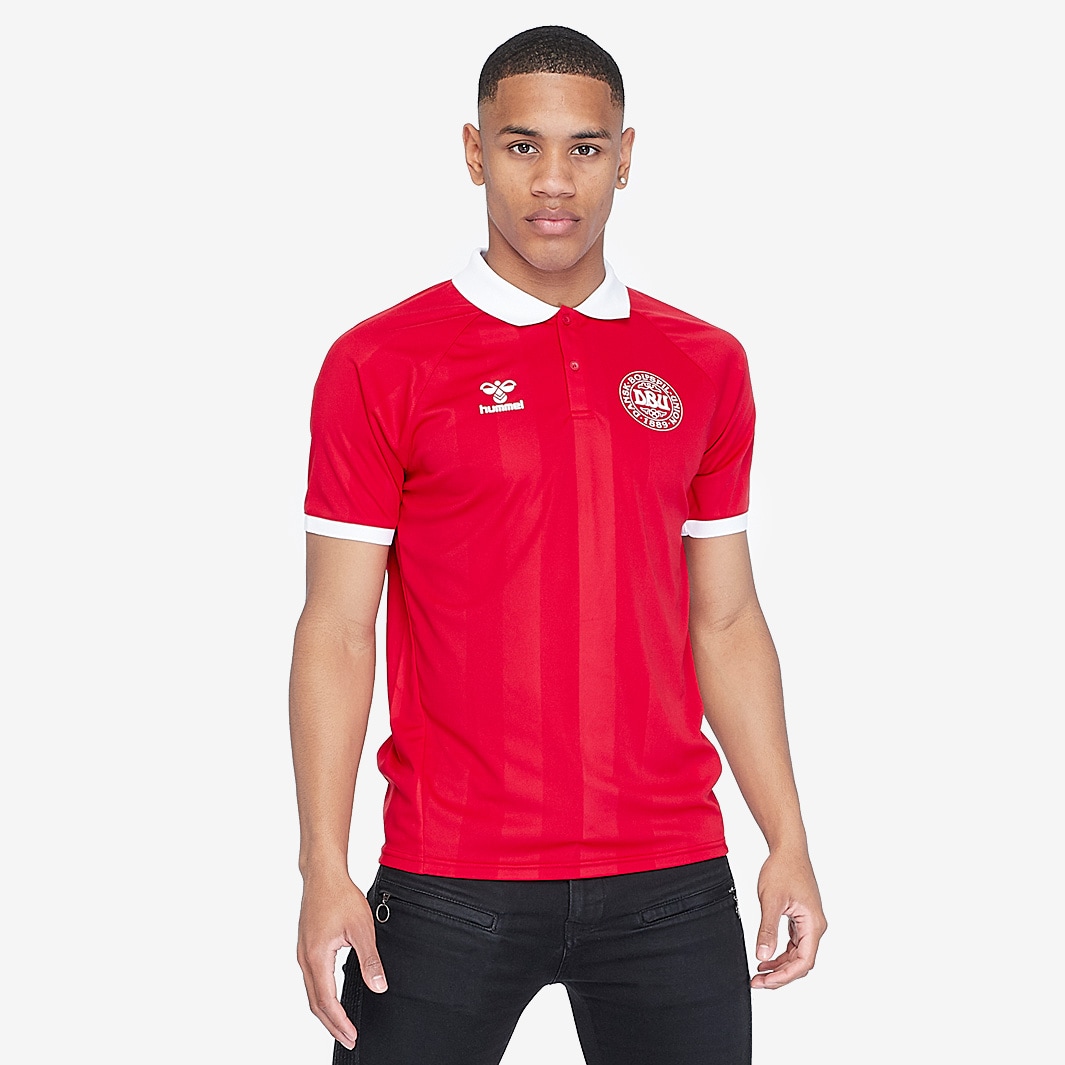 Hummel Denmark 2020 Polo - Tango Red - Mens Replica - Tops | Pro:Direct ...