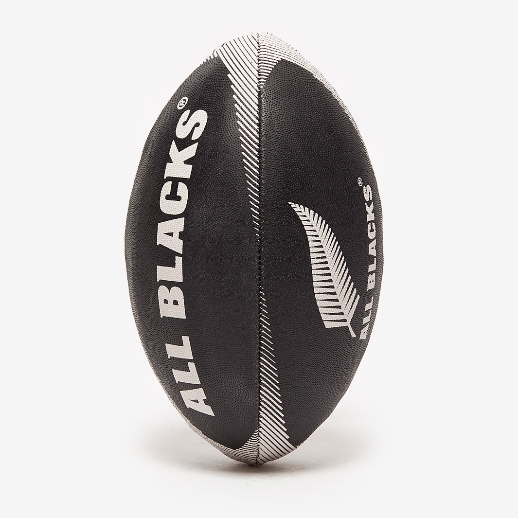 Gilbert All Blacks Midi Supporters Ball - Black - Rugby Balls