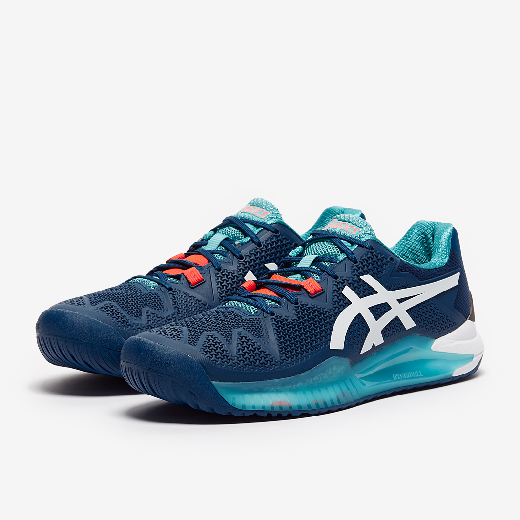 Asics Gel-Resolution 8 - Mako Blue/White - Mens Shoes | Pro:Direct Tennis