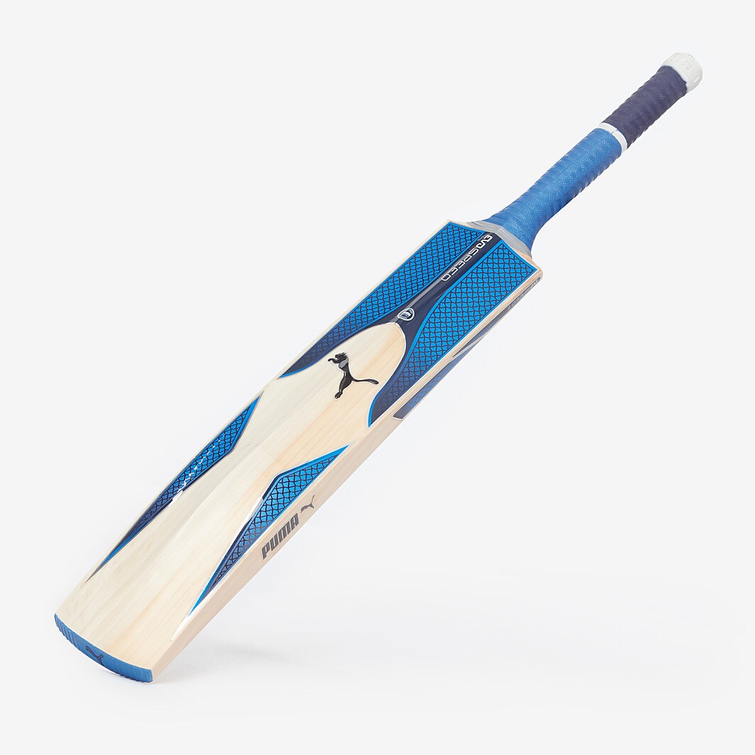 Puma EvoSpeed 2.17 Junior Cricket Bat - White/Blue - Junior Cricket ...