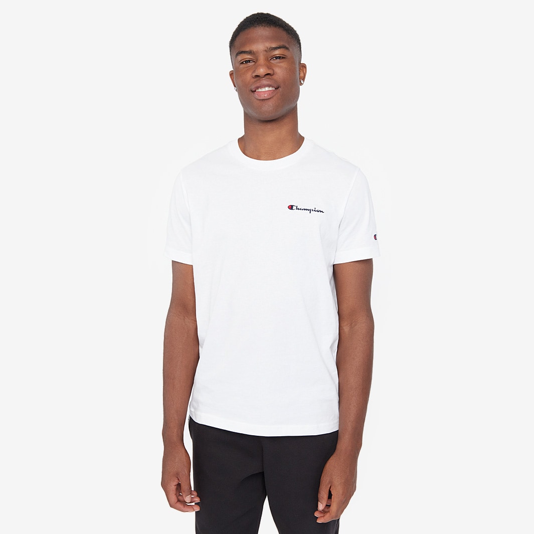 Champion Crewneck T-Shirt - White - Mens Clothing | Pro:Direct Soccer