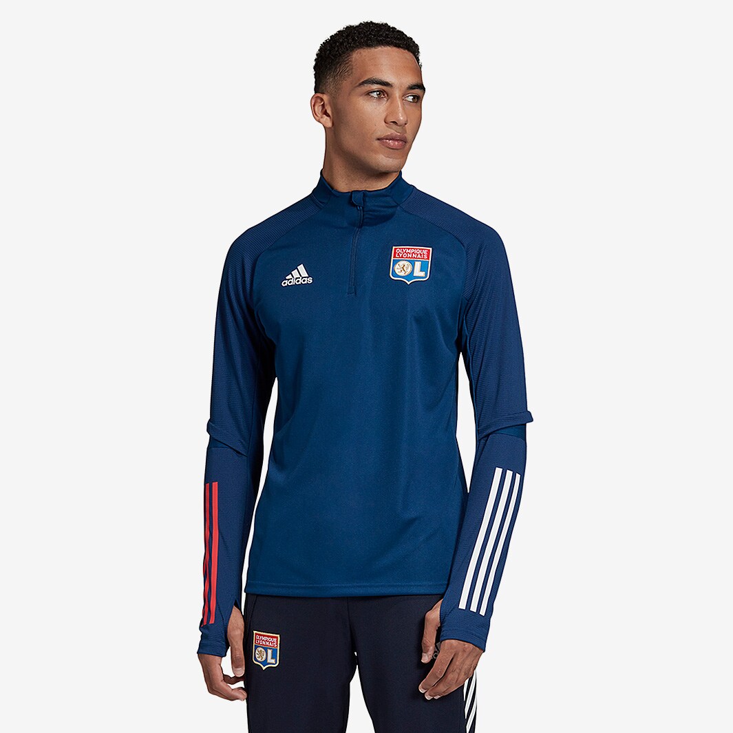 adidas Lyon 20/21 Track Top - Mystery Blue - Mens Replica - Tops | Pro ...