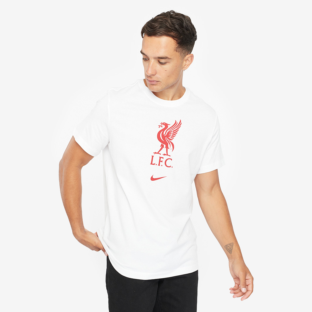T-shirt Nike Liverpool 20/21 Evergreen Crest - Blanc/Rouge - Maillots ...