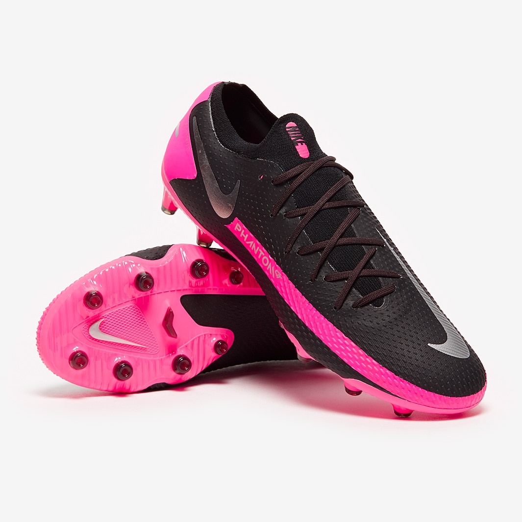Nike Phantom GT Pro AG-PRO - Black/Metallic Silver/Pink Blast - Mens ...