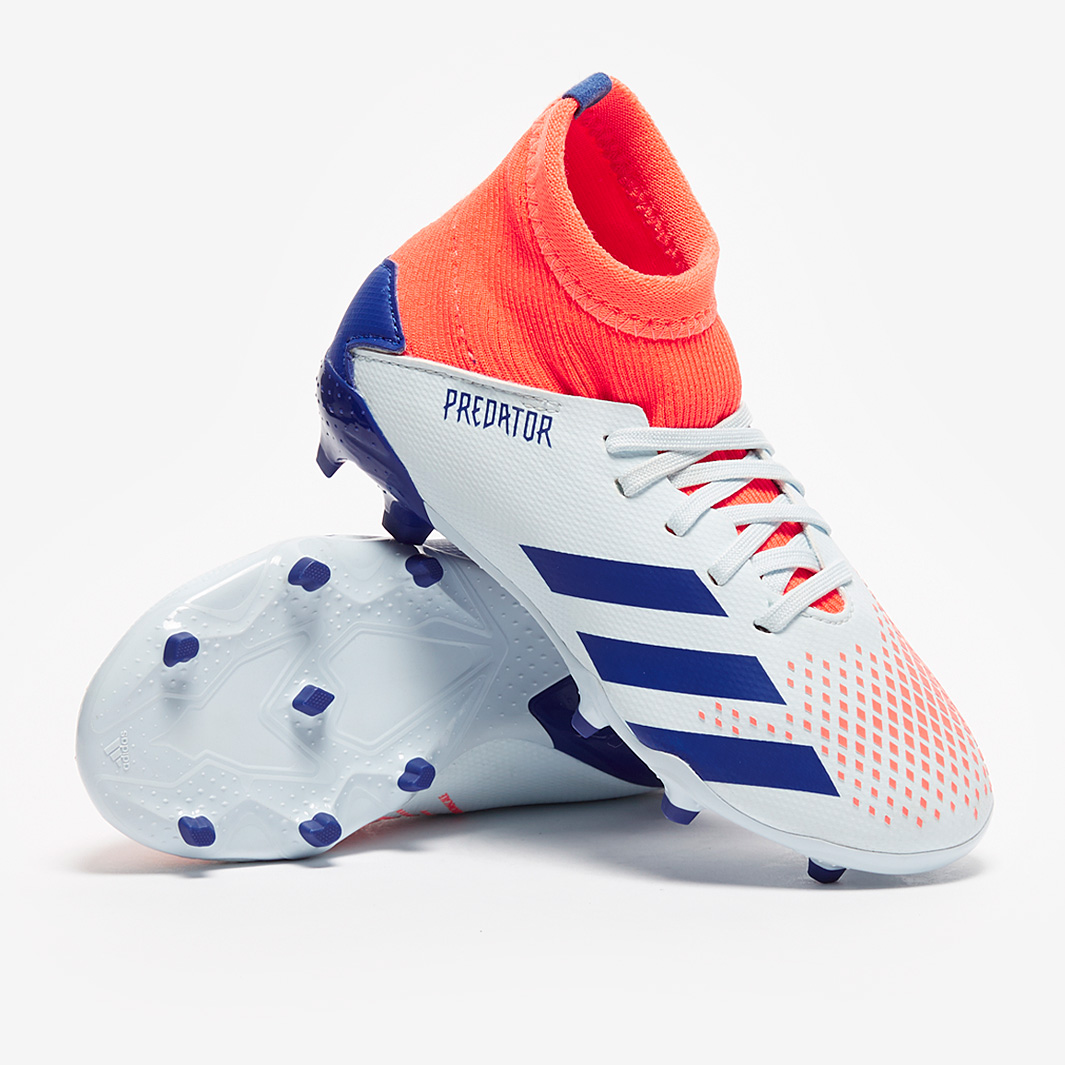 adidas Enfant Predator .3 FG - Ciel/Bleu Royal/Corail - Terrain naturel ...