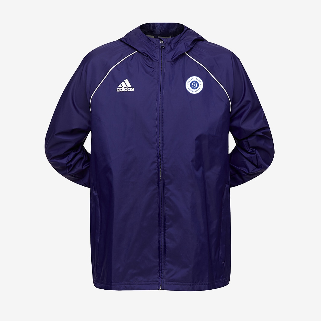 Dynamo Sports Foundation Players Junior Rain Jacket - Dark Blue/White ...