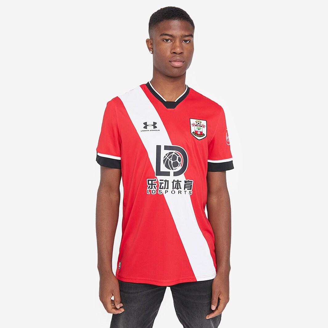 Under Armour Southampton 20/21 Home Shirt - Red/Black - Tops - Mens ...