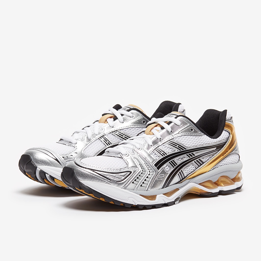 Asics Gel-Kayano 14 - White/Pure Gold - Trainers - Mens Shoes