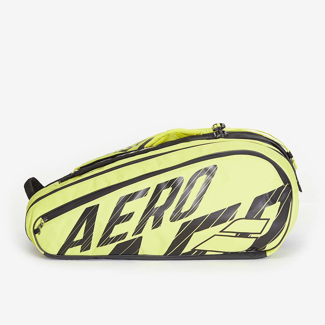 Babolat Pure Aero 12 Racket Bag - Black/Yellow - Bags & Luggage | Pro ...