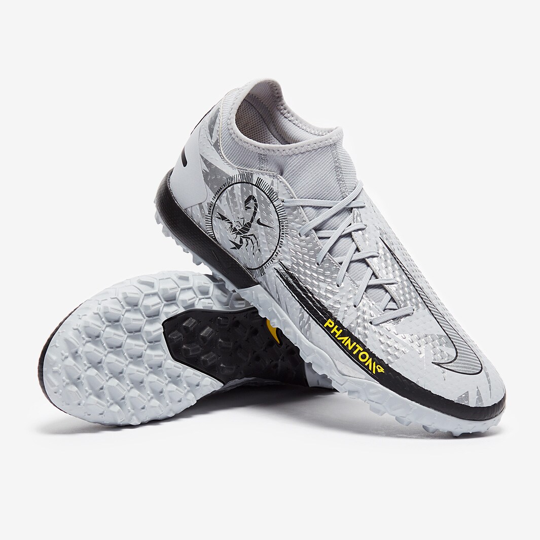 Nike Phantom GT Academy DF TF - Gris Loup/Argent Métallique/Noir ...