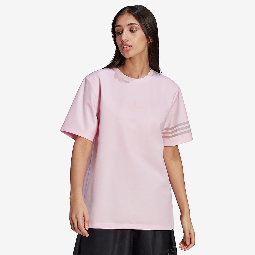 adidas Originals Womens T-Shirt - Clear Pink - Tops - Womens Clothing ...