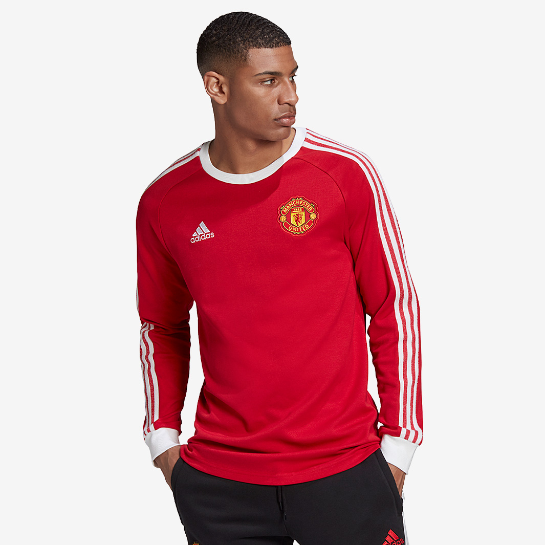 adidas Manchester United Icons Tee - Real Red - Tops - Mens Replica ...
