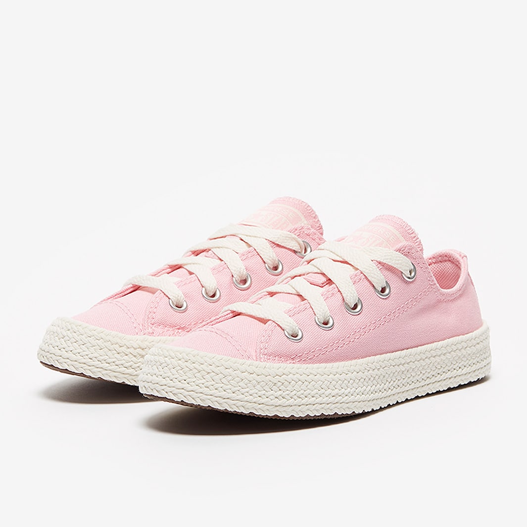 Converse Girls Chuck Taylor All Star Espadrille - Pink/Pink/Egret ...
