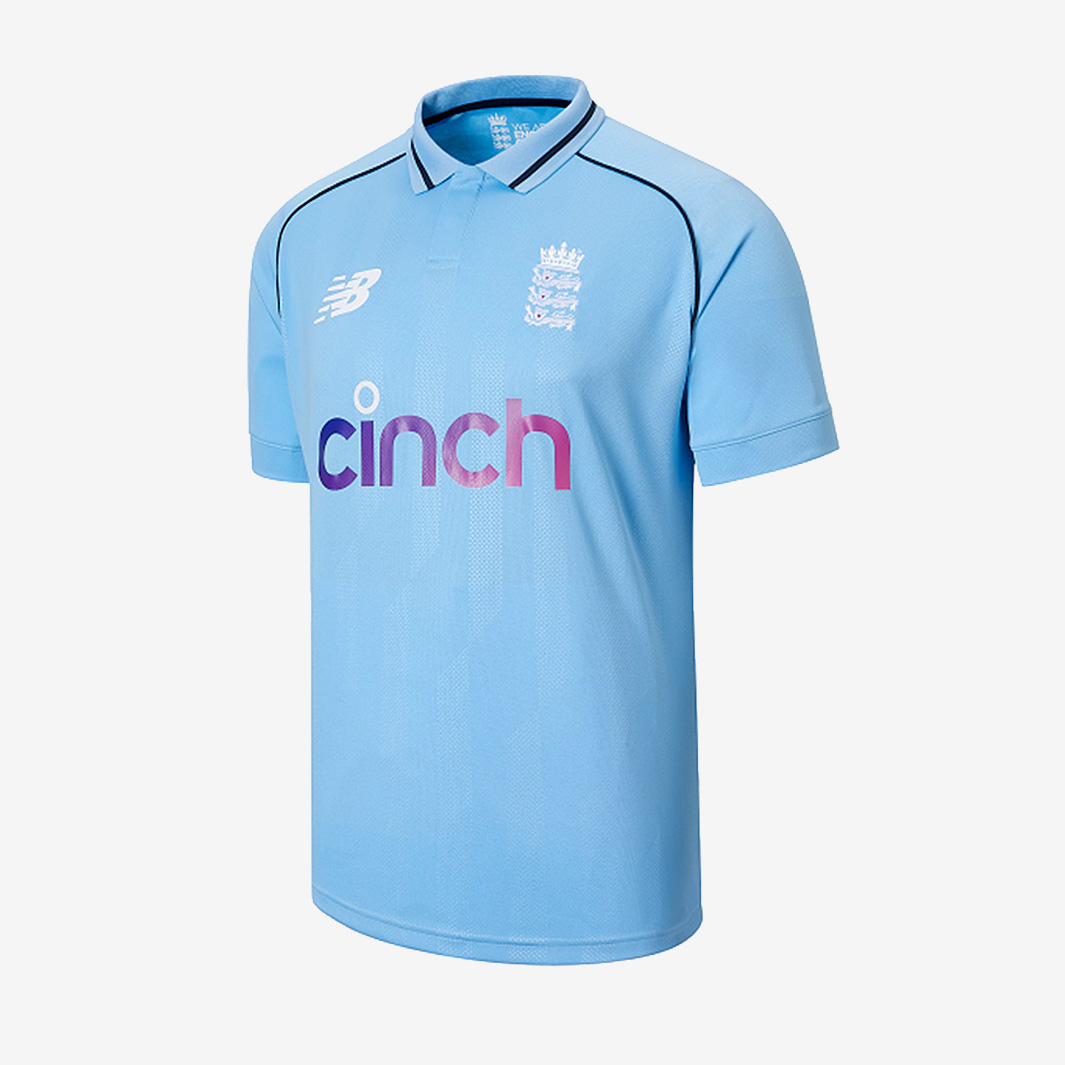 New Balance ECB England ODI Replica Shirt - Blue - Cricket Replica ...