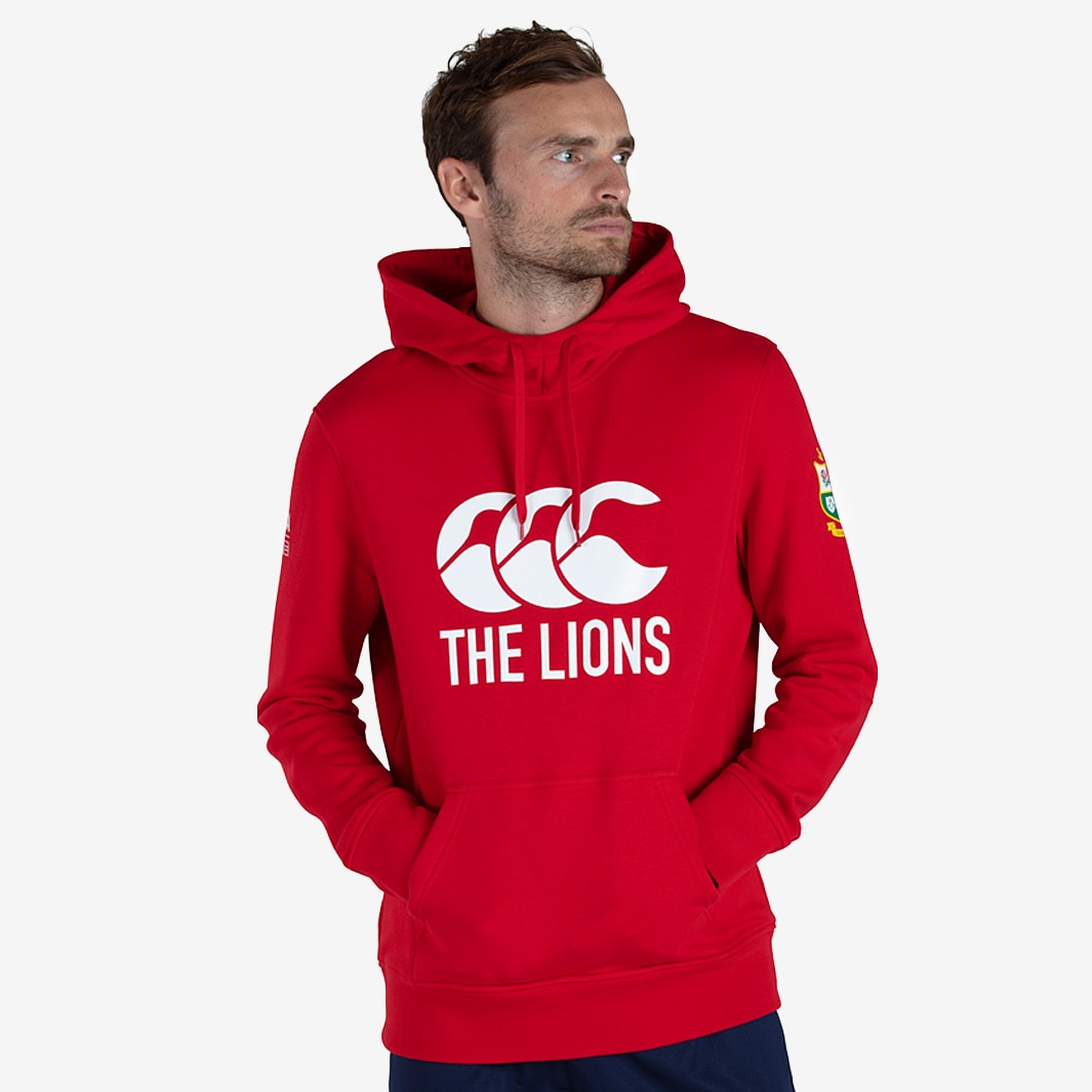 Canterbury British & Irish Lions 2021 Logo Hoodie - Tango Red - Mens ...