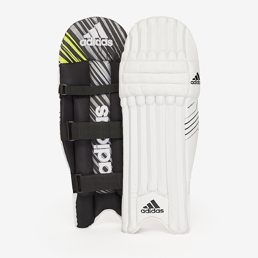adidas Incurza 4.0 LH Batting Pads - White/Acid Yellow - Batting ...