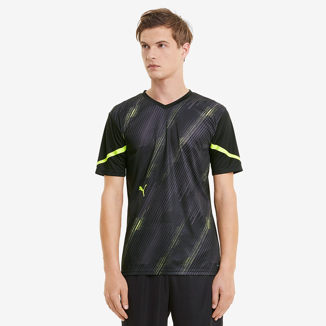 Puma Individual Flash Jersey - Black/Yellow Alert - Tops - Mens ...