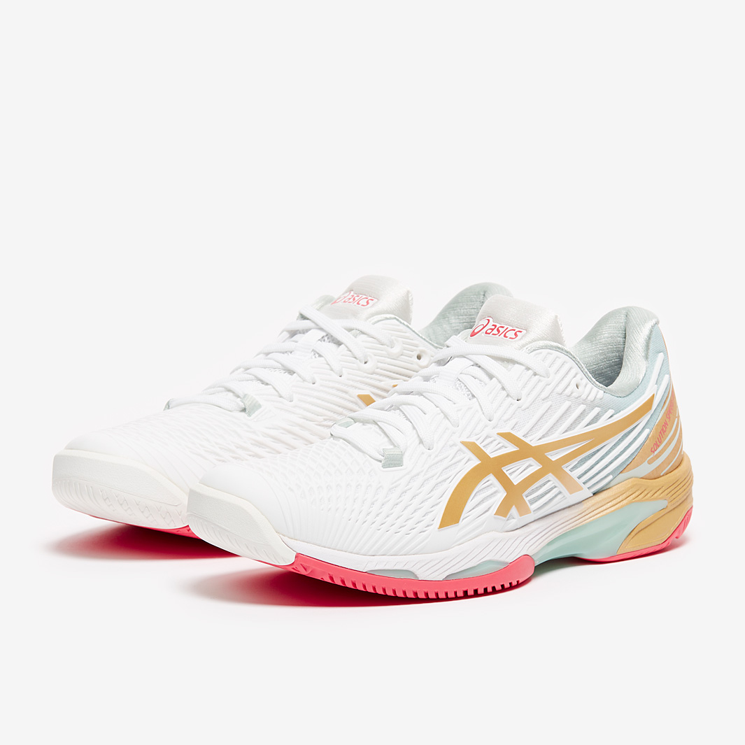 Asics Womens Solution Speed FF - White/Champagne - Womens Shoes
