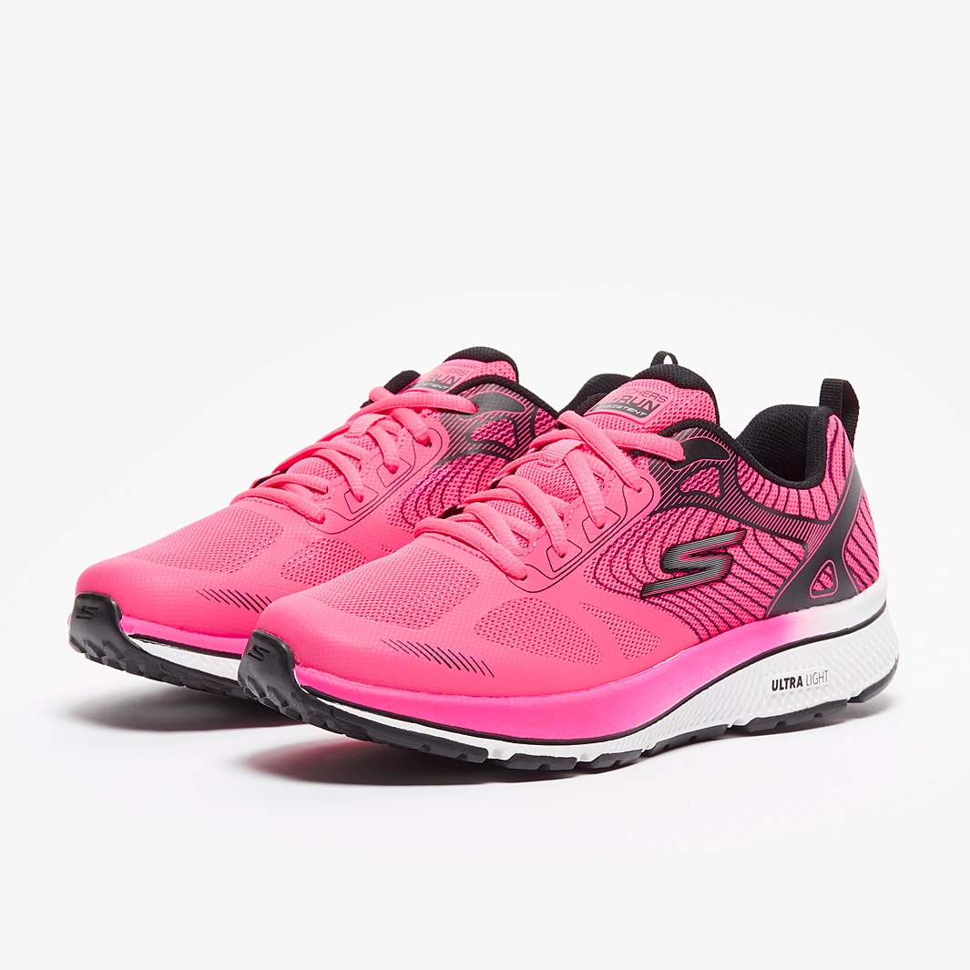 Skechers Womens Go Run Consistent Fleet Rush - Pink/Black - Womens Shoes