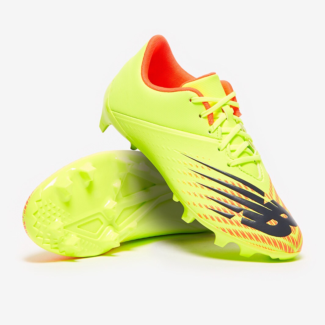 New Balance Kids Furon V6+ FG - Bleached Lime Glo/Citrus Punch - Firm ...