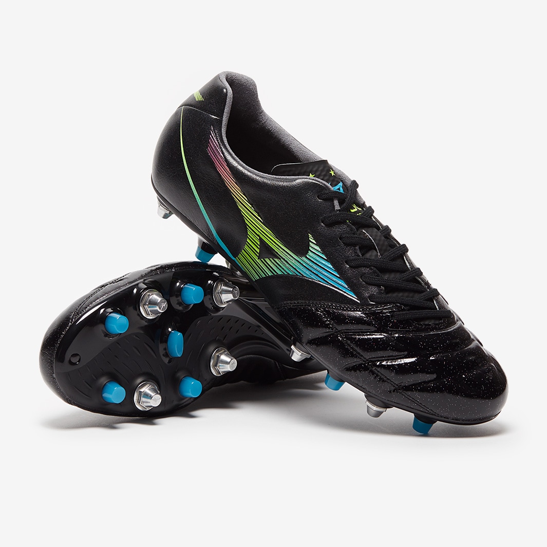 Mizuno Rebula Cup Made In Japan SG Mix - Black/Blue Atoll - Soft Ground ...