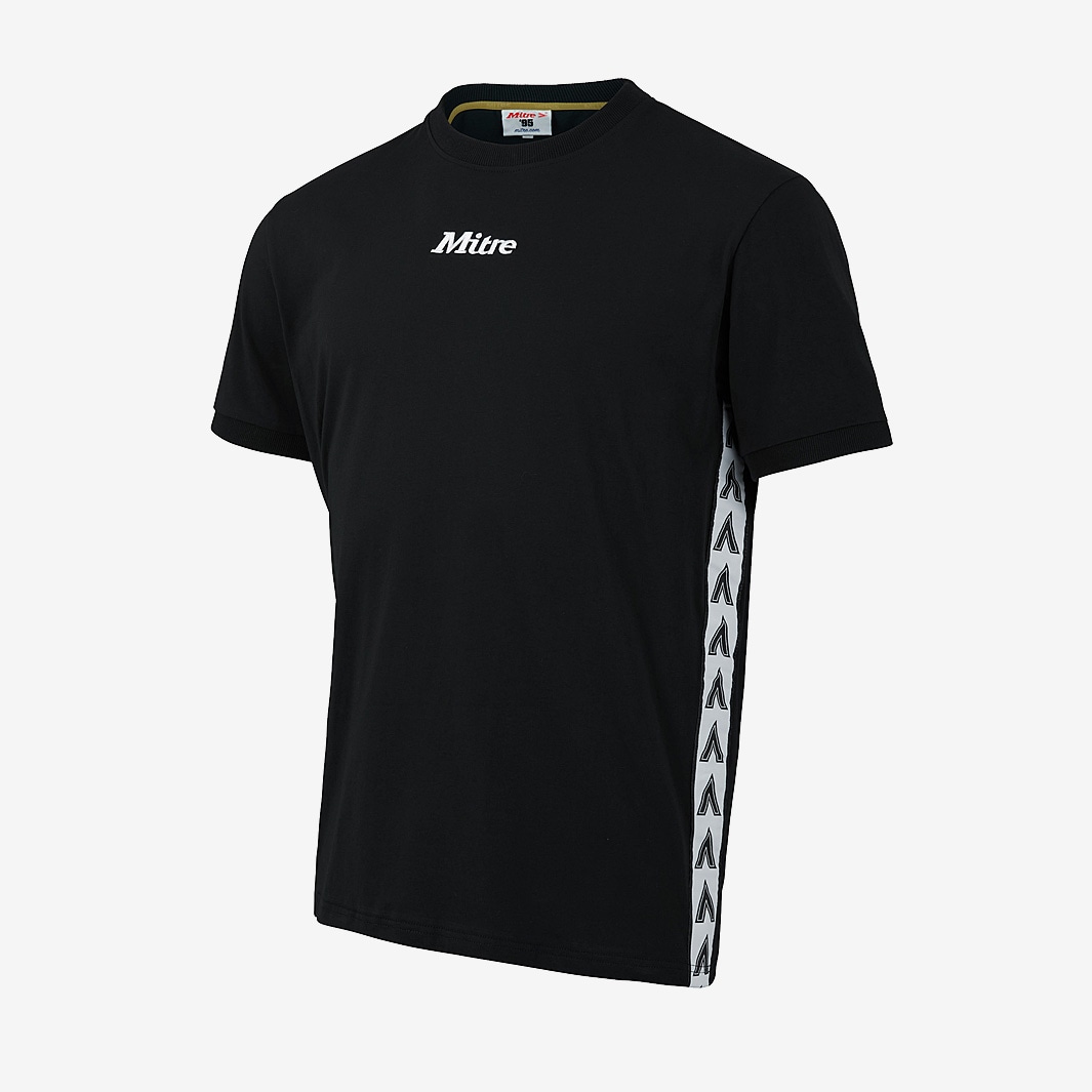 Mitre Retro Tee - Black - Tops - Mens Clothing | Pro:Direct Soccer