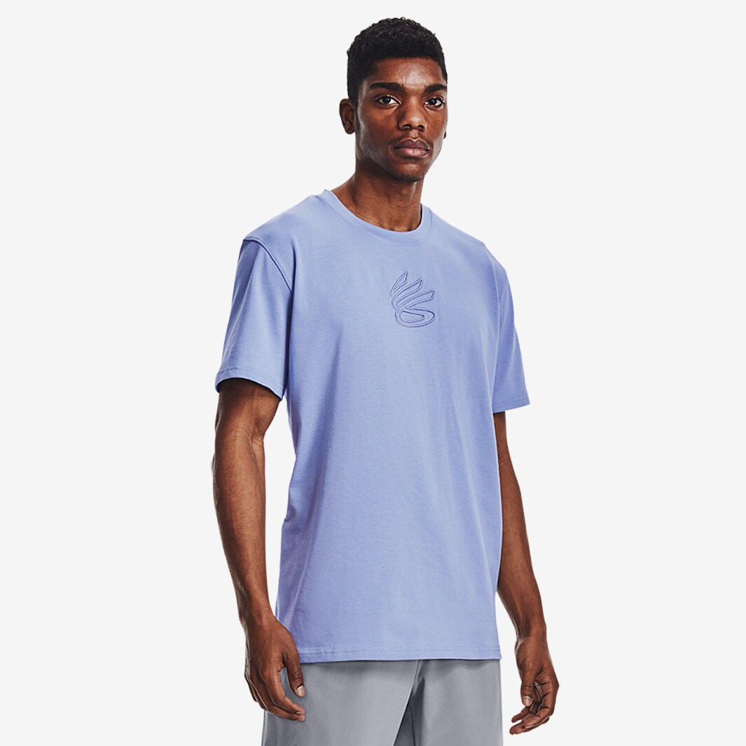 Under Armour Curry Embroidered Tee - Washed Blue/Washed Blue - Mens ...
