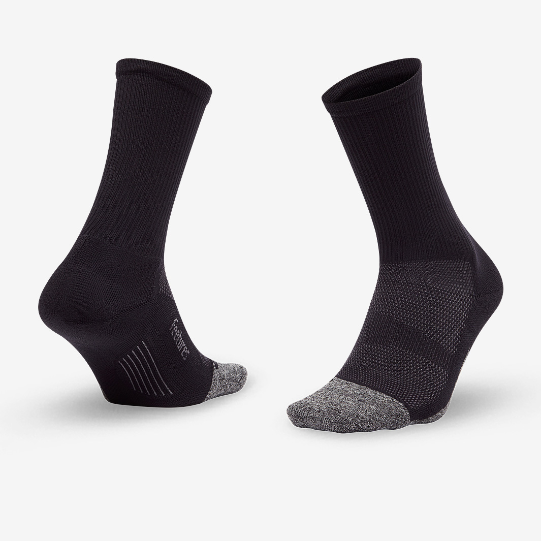 Feetures Elite Cushion Mini Crew - Black - Running Socks