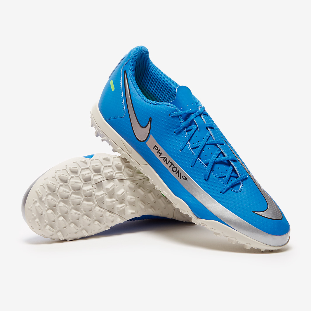 Nike Phantom GT Club TF - Azul/Plateado metalizado/Verde - Azul ...