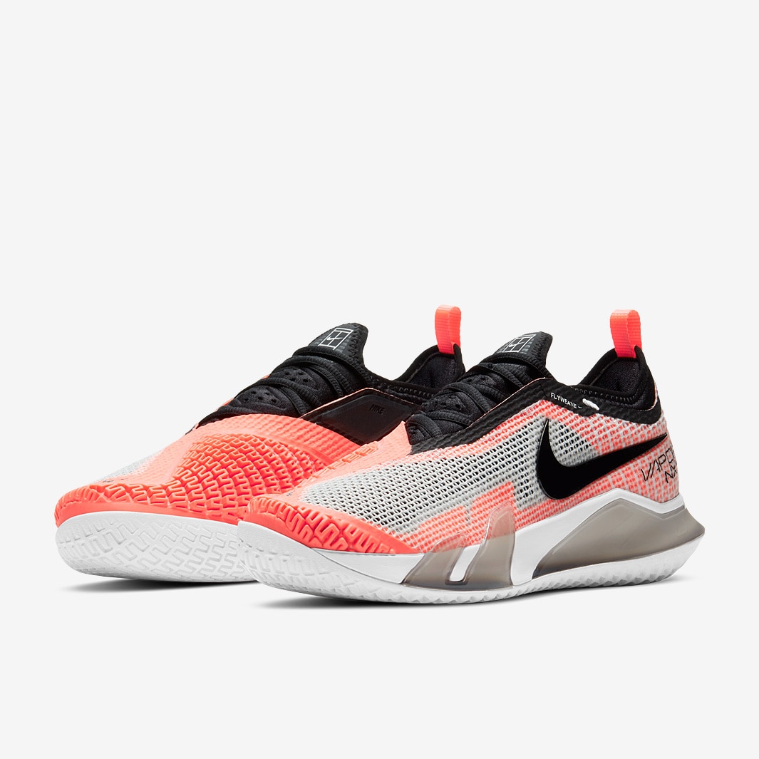 Nike Womens React Vapor NXT HC - White/Black/Bright Mango/Volt - Womens ...