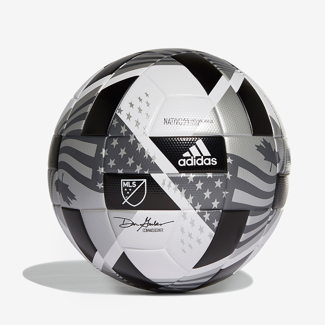 adidas MLS League Ball - White/Black/Iron Metallic/Silver Metallic ...