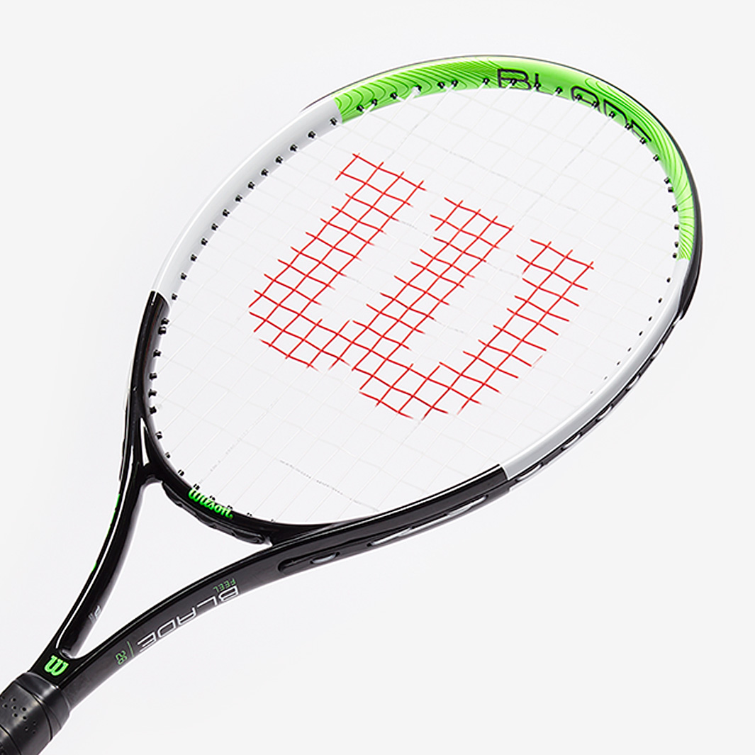 Wilson Blade Feel 26 - Black/Green - Boys Rackets