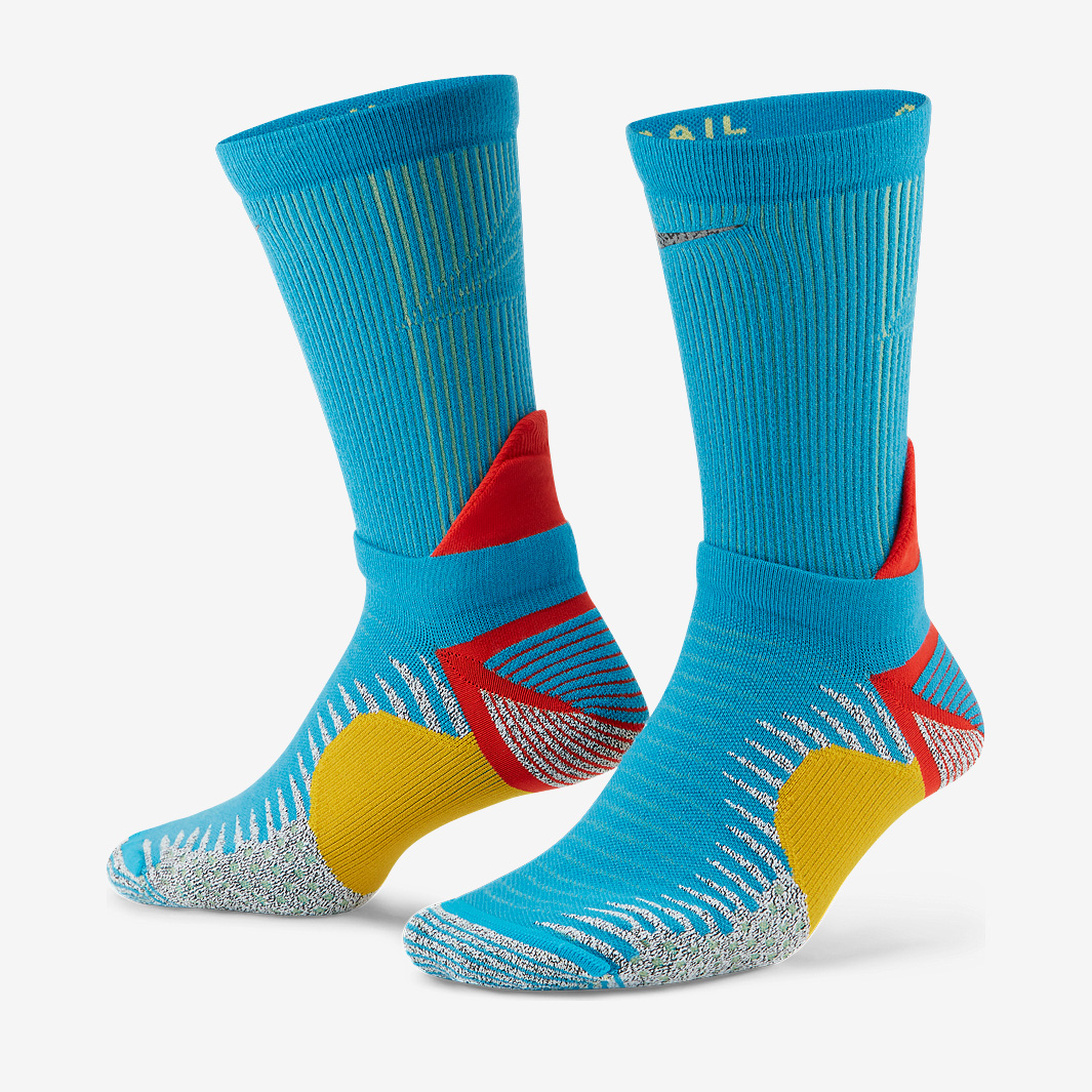 Nike Trail Running Crew - Laser Blue/Limelight/Reflective Silv ...