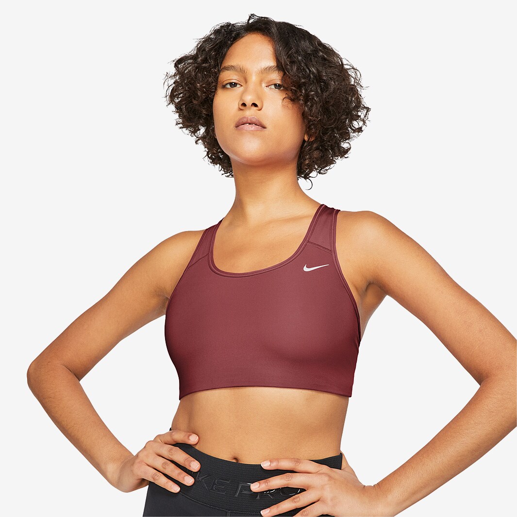 Nike Dri-FIT Swoosh Medium-Support Non-Padded Sports Bra - Canyon Rust ...