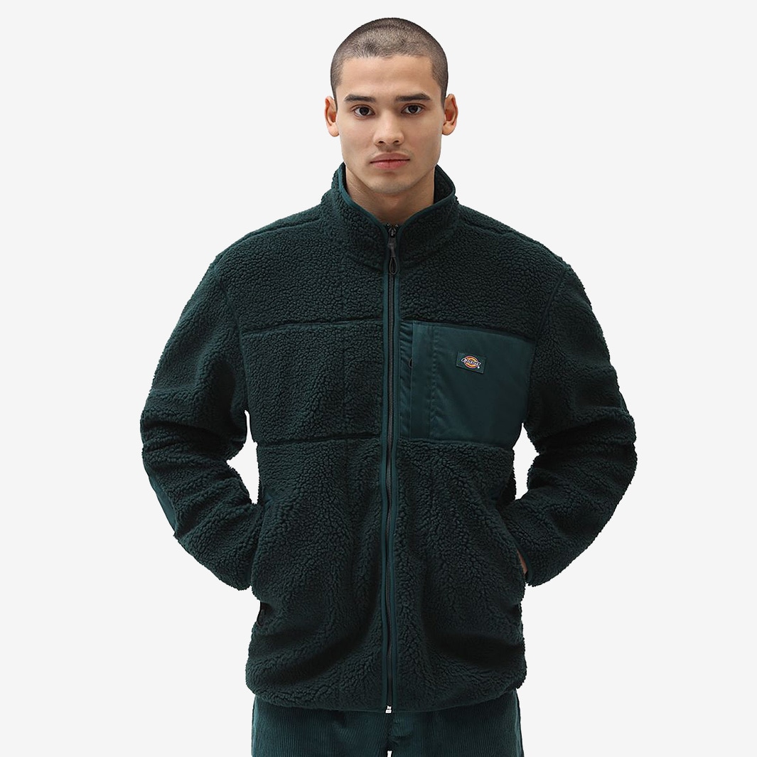 Dickies Red Chute Sherpa Jacket - Ponderosa Pine - Tops - Mens Clothing