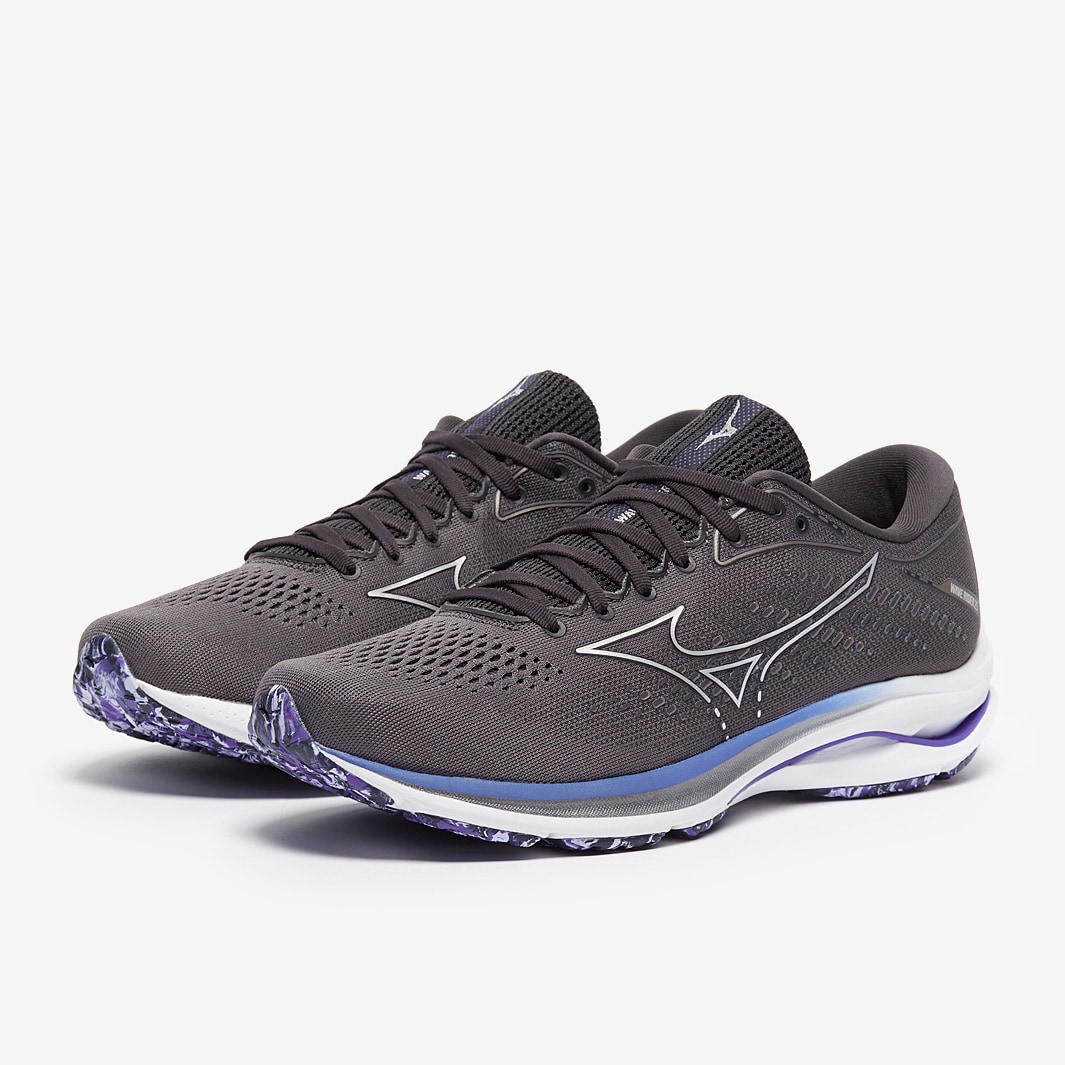 Mizuno Wave Rider 25 - Obsidian / 10077C / Violet Blue - Mens Shoes ...