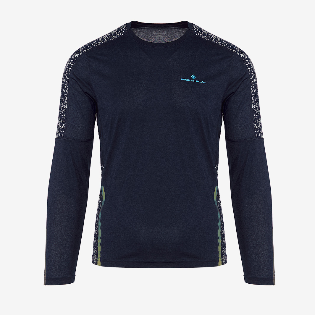 Ronhill Life Night Runner Long Sleeve Tee - DpNavy/Honolulu/Rflct ...