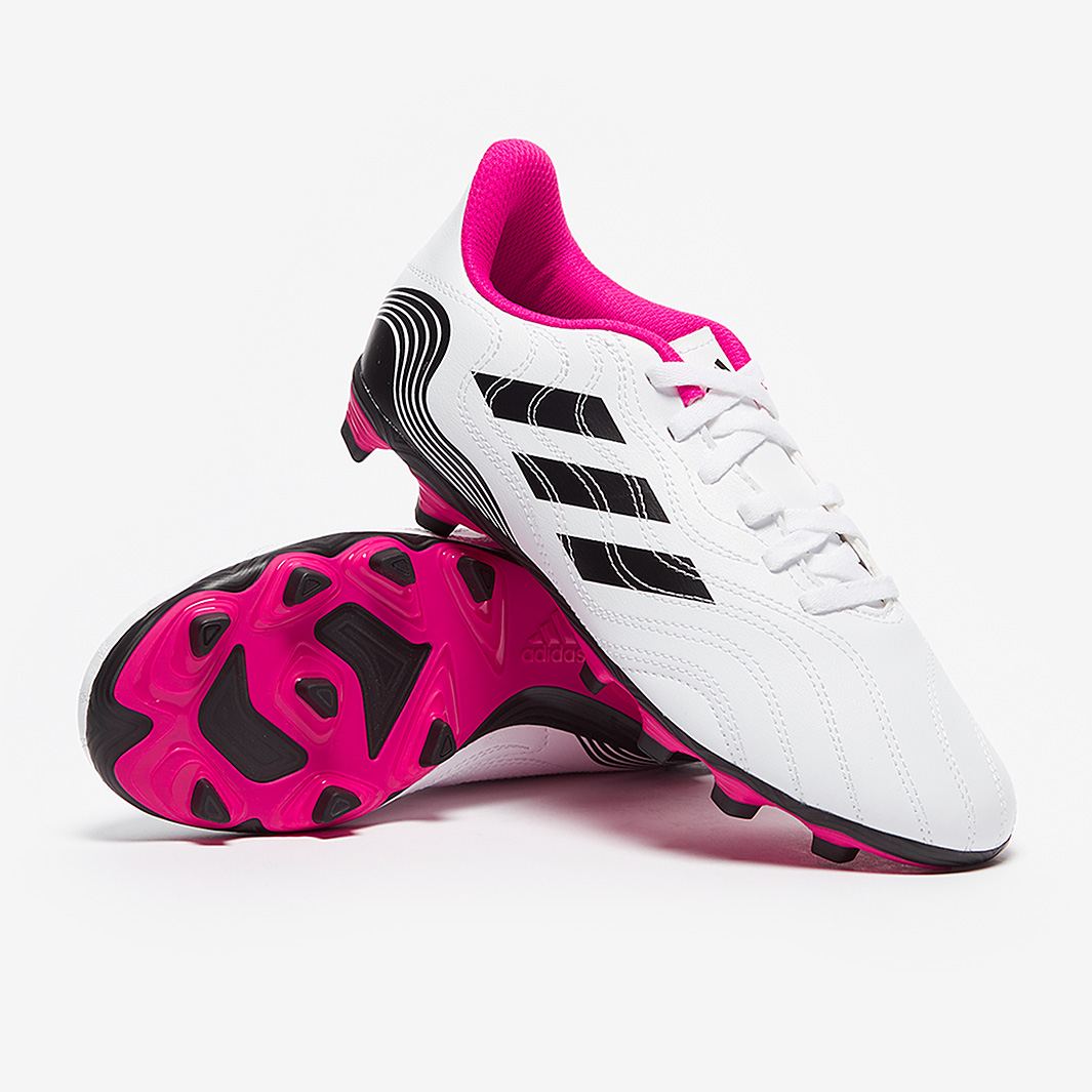adidas Kids Copa Sense.4 FxG - White/Core Black/Shock Pink - Junior ...