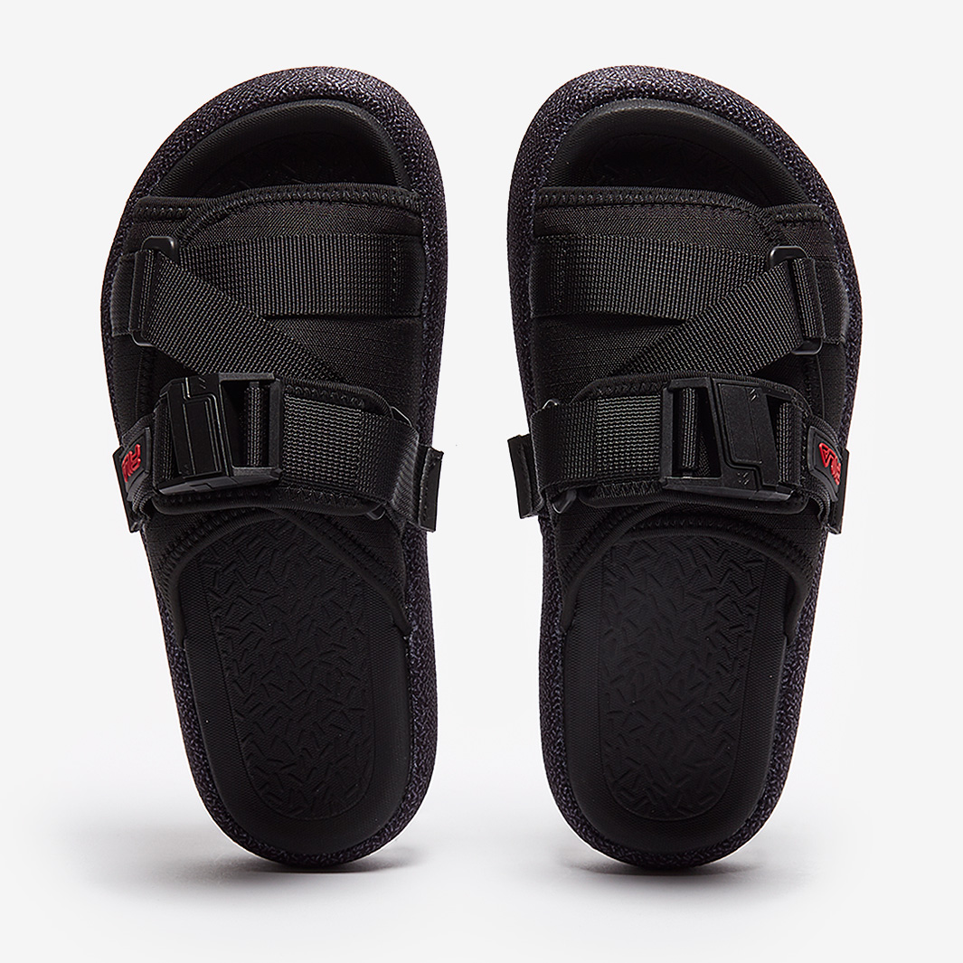 FILA Womens Atlas Sandal - Black/Red/Black - Trainers - Womens Shoes